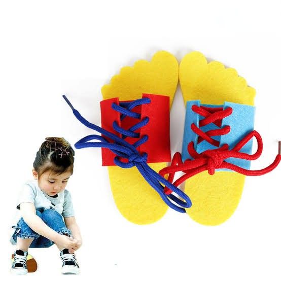 Math Montessori Woven Felt Threading Lace Lacing Kids School Activity ...