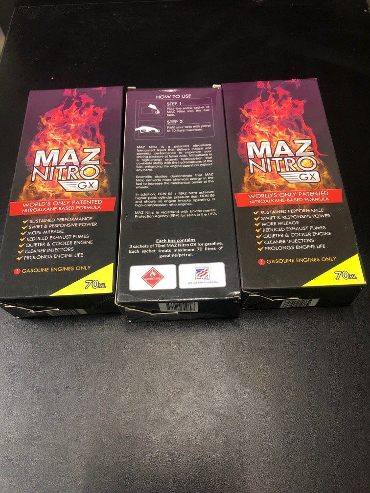 MAZ NITRO GX - Fuel Additive Gasoline/Petrol, Car Accessories ...