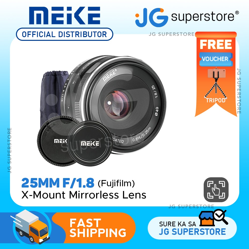 Meike MK 25mm F1.8 Large Aperture Manual Focus Prime Lens Fuji X-Mount Mirrorless Cameras | JG ...