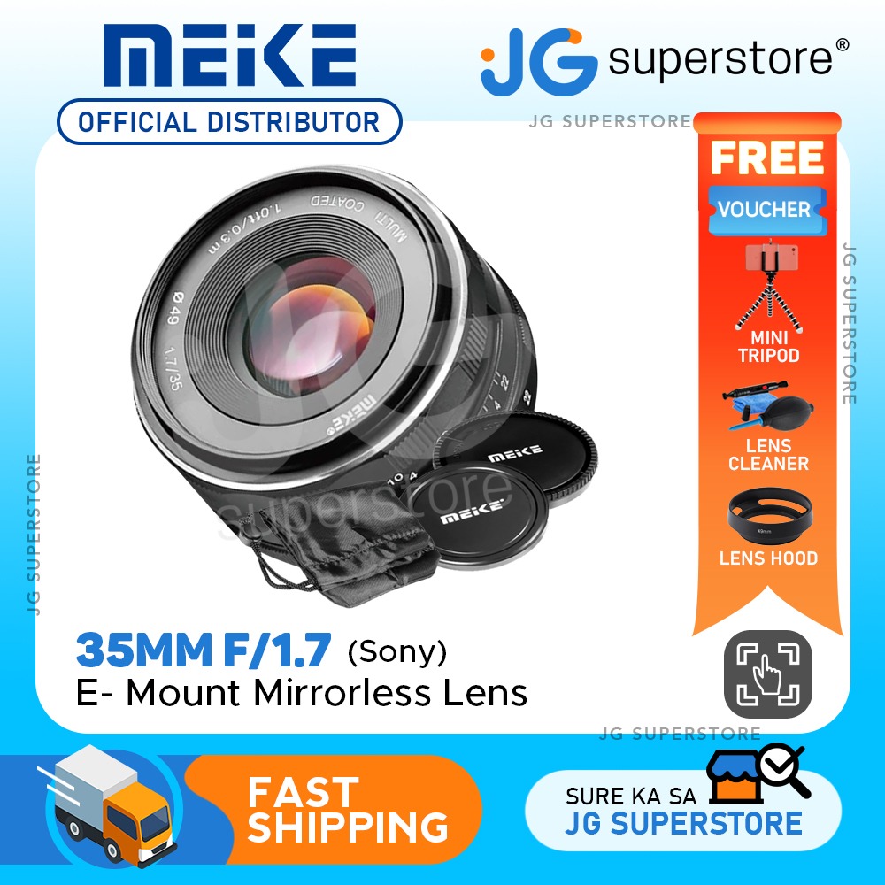 Meike MK 35mm F1.7 Large Aperture Manual Prime Fixed Lens (E-Mount) APS ...
