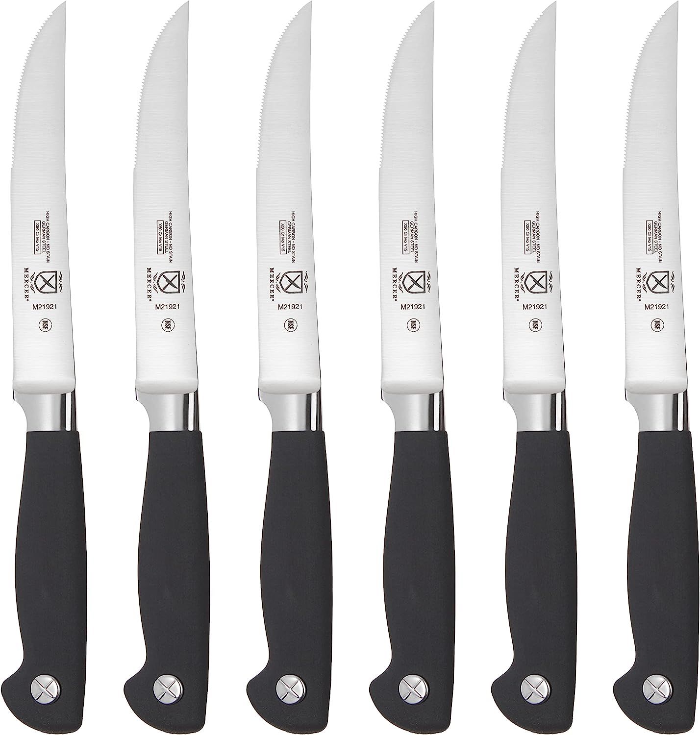 Mercer Culinary Genesis 7-Piece Forged Steak Knife Set, Furniture ...