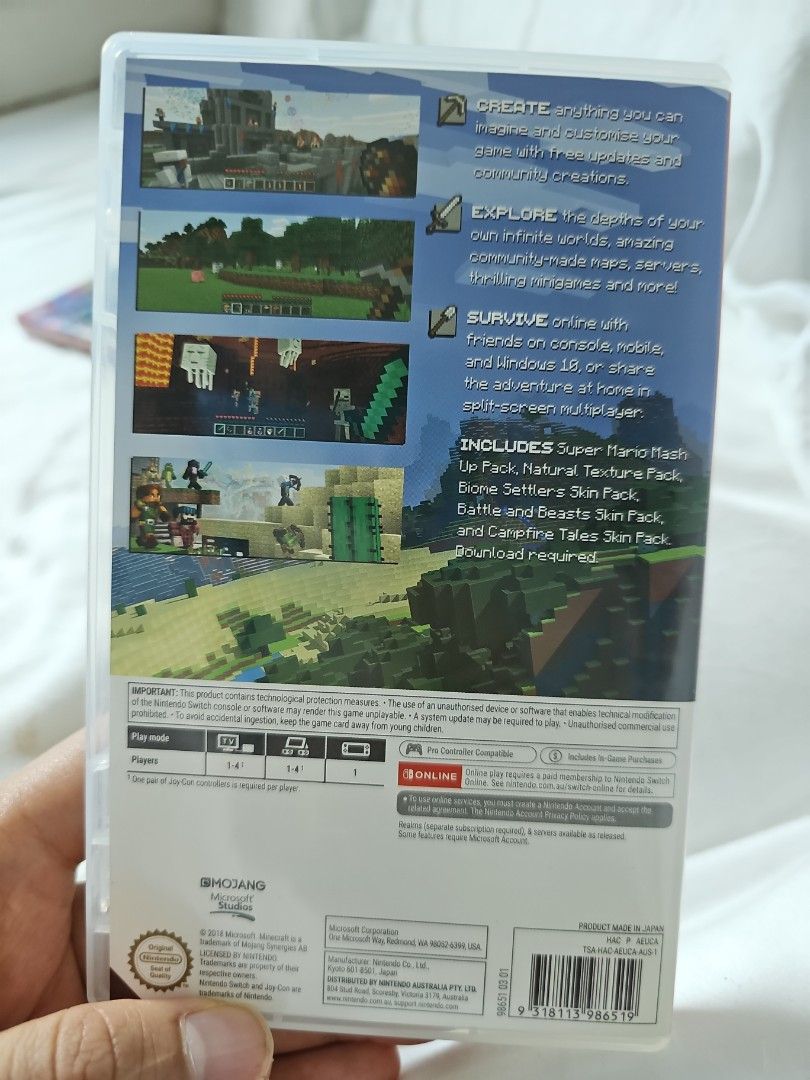Minecraft Nintendo Switch Physical cartridge, Video Gaming, Video Games ...