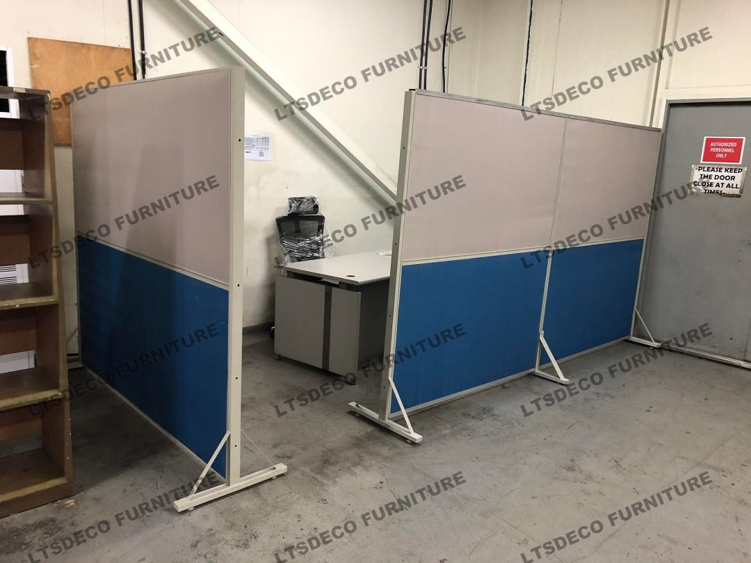 MODULAR PARTITION WORKSTATION FULL FABRIC WALL PANEL OFFICE PARTITION ...