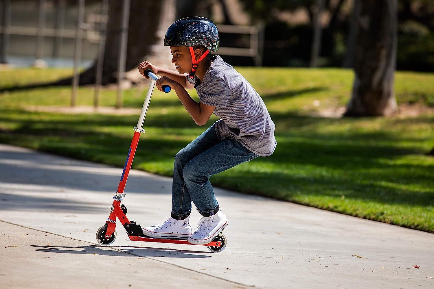 Mongoose Trace Kick Scooter Folding Design (Trace 100+), Sports ...