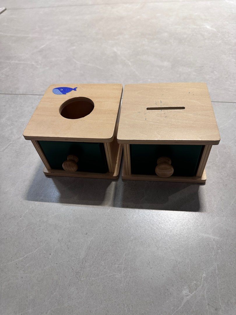 Montessori ball and coin box, Babies & Kids, Infant Playtime on Carousell