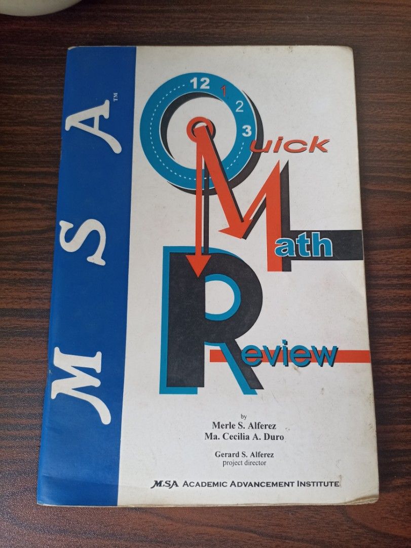 MSA Quick Math Review on Carousell
