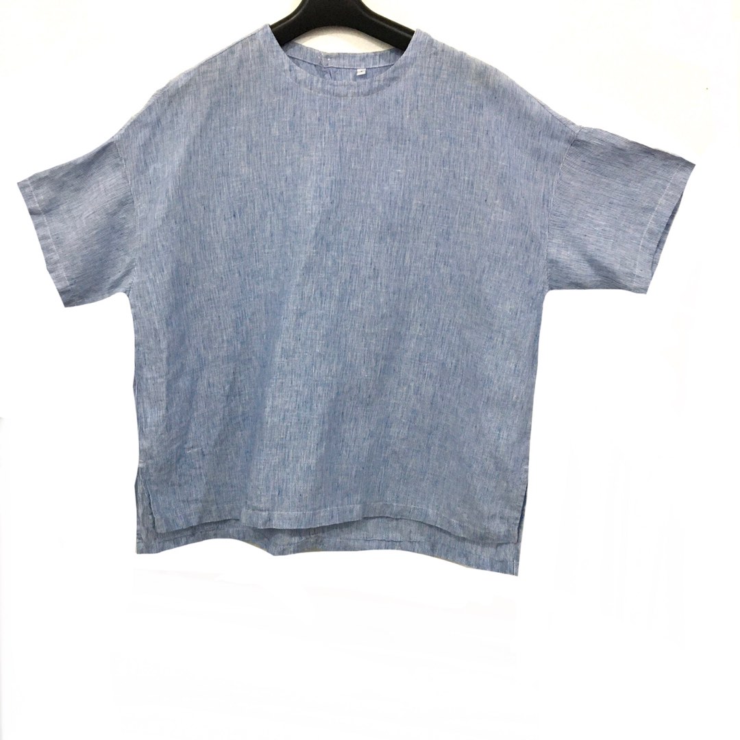 Muji 100% Linen Artisans Tops on Carousell