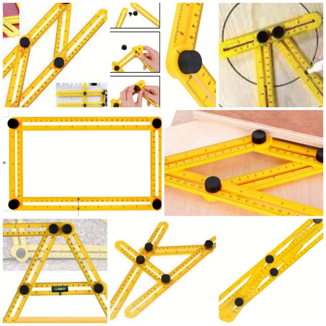 Multi angle ruler template, Furniture & Home Living, Home Improvement ...