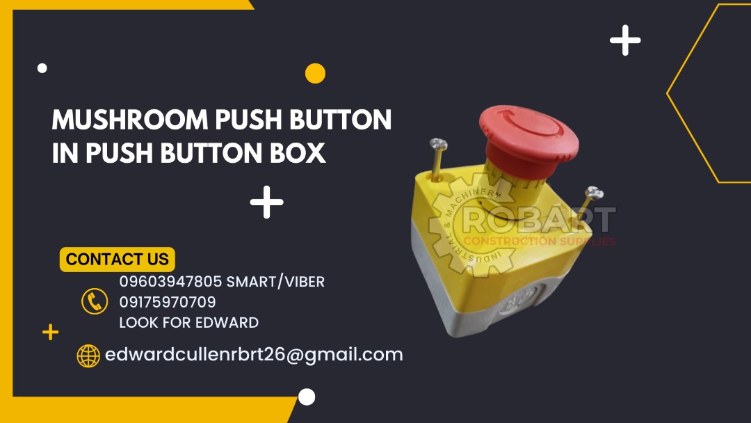 MUSHROOM PUSH BUTTON IN PUSH BUTTON BOX, Commercial & Industrial ...