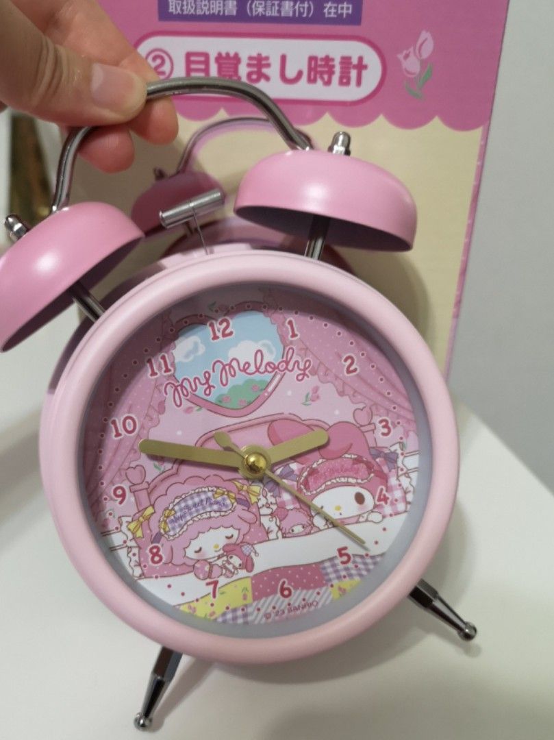 My Melody alarm clock with light, Furniture & Home Living, Home Decor ...