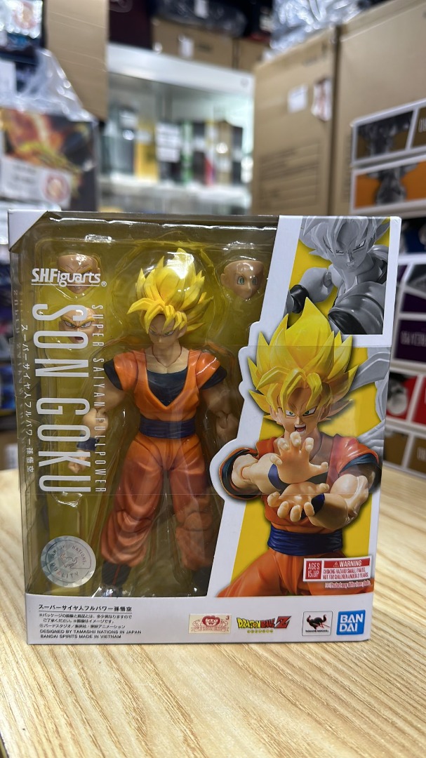 sold (N)開封品 Bandai S.H.Figuarts Shf Son Goku Full Power Dragon Ball ...