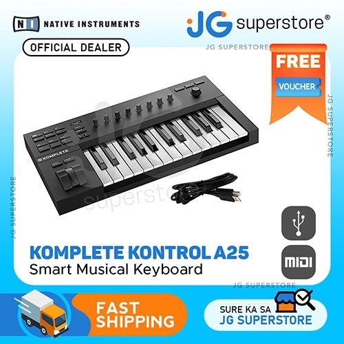 Native Instruments Komplete Kontrol A25 25 Key Smart Piano Keyboard ...