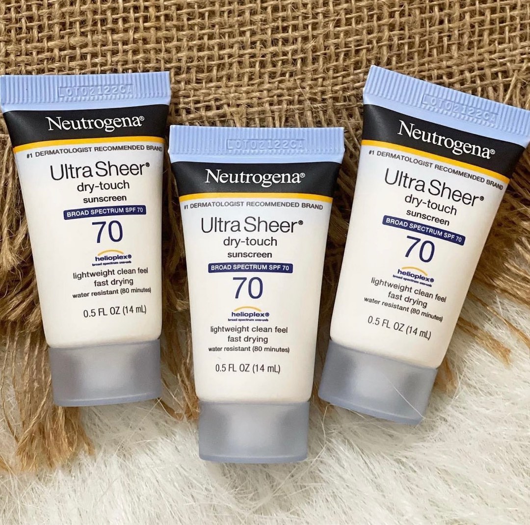 NEUTROGENA ultra-sheer dry-touch sunscreen SPF70 14ml, Beauty ...