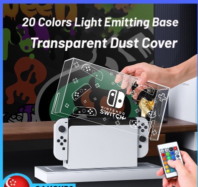 Nintendo Switch Oled Transparent Dust Cover 20 Colors Light Emitting ...