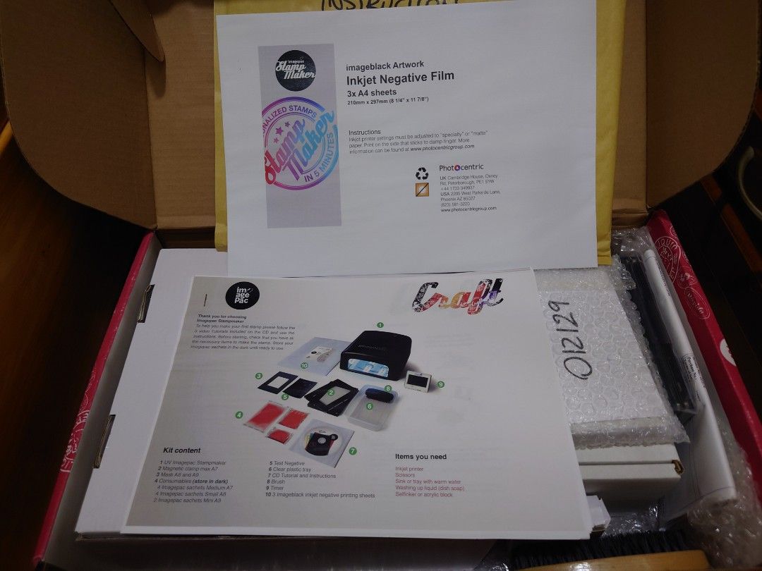 Photocentric - Non Haz Imagepac stamp maker a & Non Haz polymer sachets ...