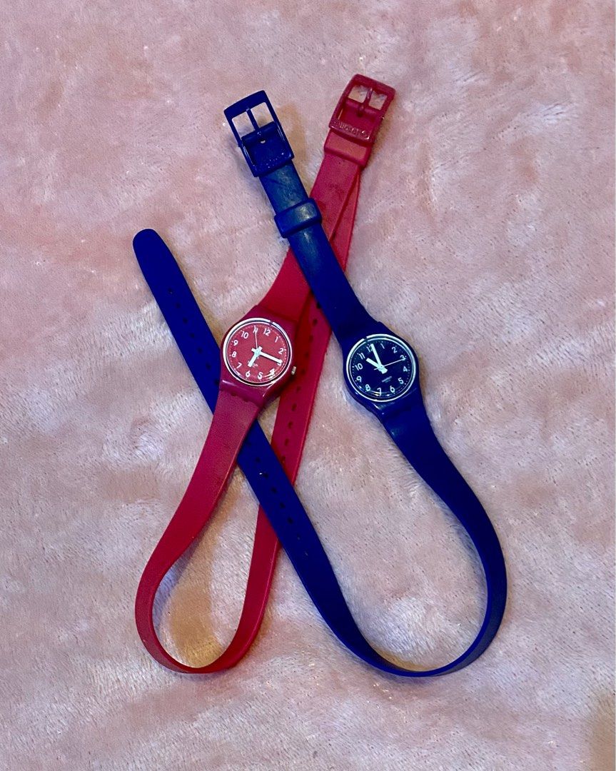 Original Swatch Long Strap Watch, Women's Fashion, Watches ...