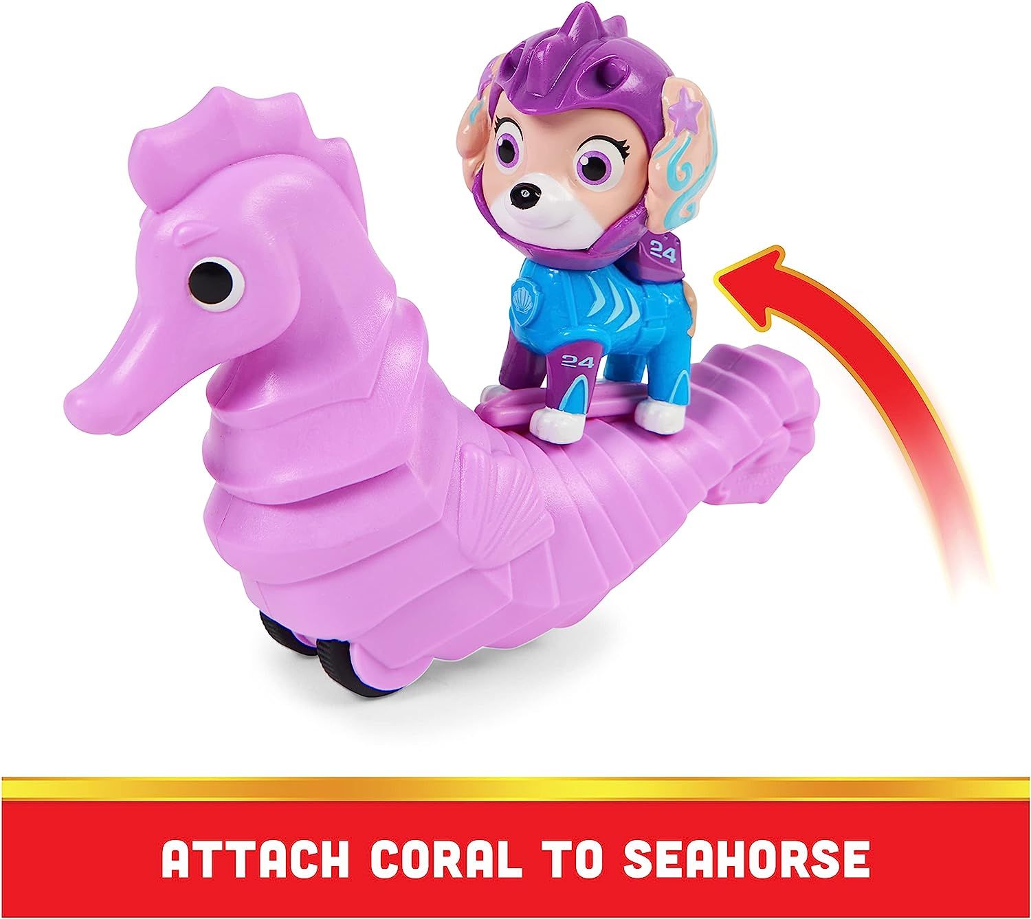Paw Patrol Aqua Pups Coral And Seahorse Action Figures Set Kids Toys