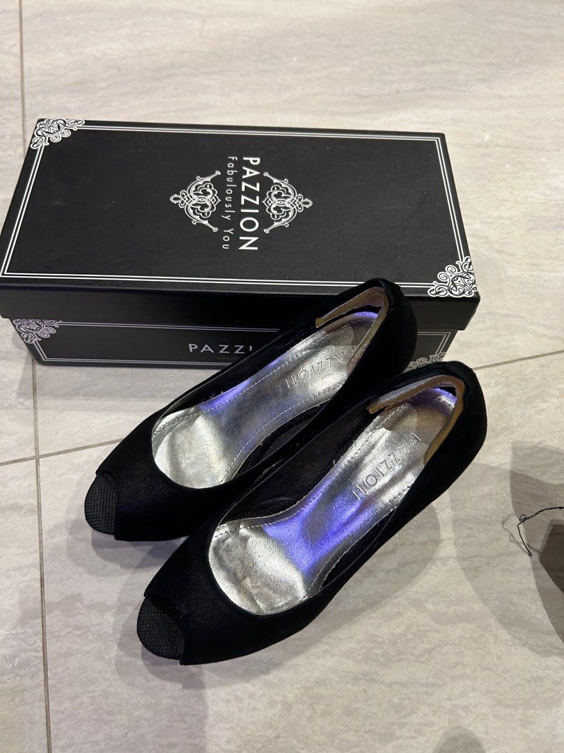 Pazzion black heels, Women's Fashion, Footwear, Heels on Carousell