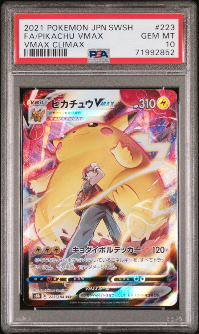 Pikachu Vmax 235 vmax climax PSA 10, Hobbies & Toys, Toys & Games on ...