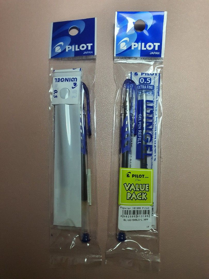 Pilot Wingel 0.5mm Extra Fine Pen + Refill, Hobbies & Toys, Stationery ...