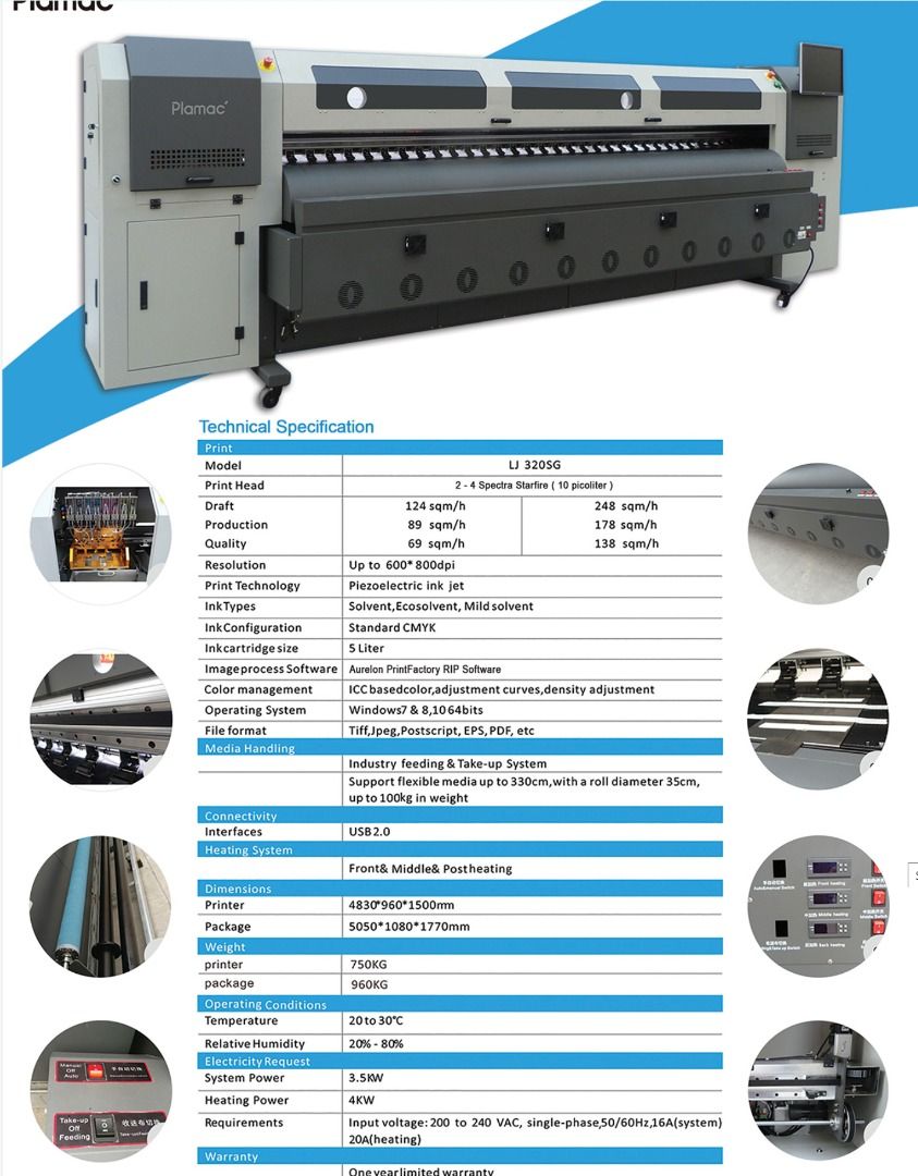 Plamac High Resolution Large Format Printer on Carousell