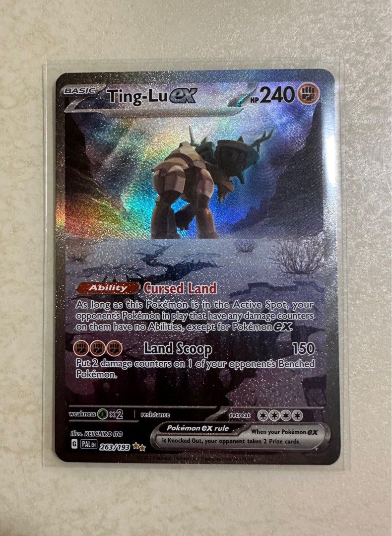 Pokémon paldea evolved Ting-Lu SIR card, Hobbies & Toys, Toys & Games ...