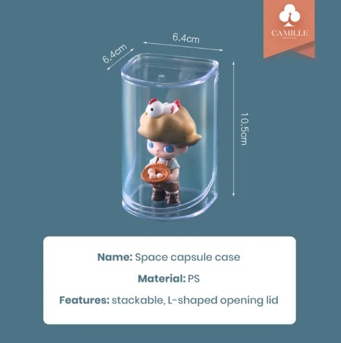 Popmart Storage Box Transparent Display clear Box case, Hobbies & Toys ...