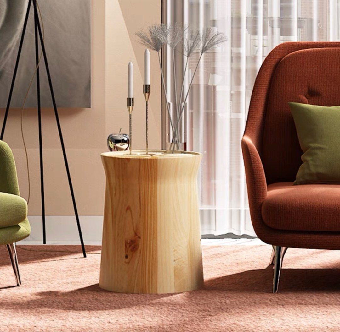 POPPY Modern Wood Side Table, Furniture & Home Living, Furniture ...