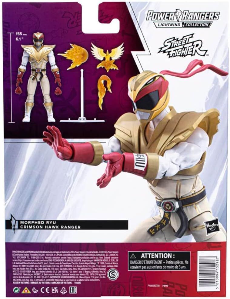 Power Rangers X Street Fighter Lightning Collection Morphed Ryu Crimson ...