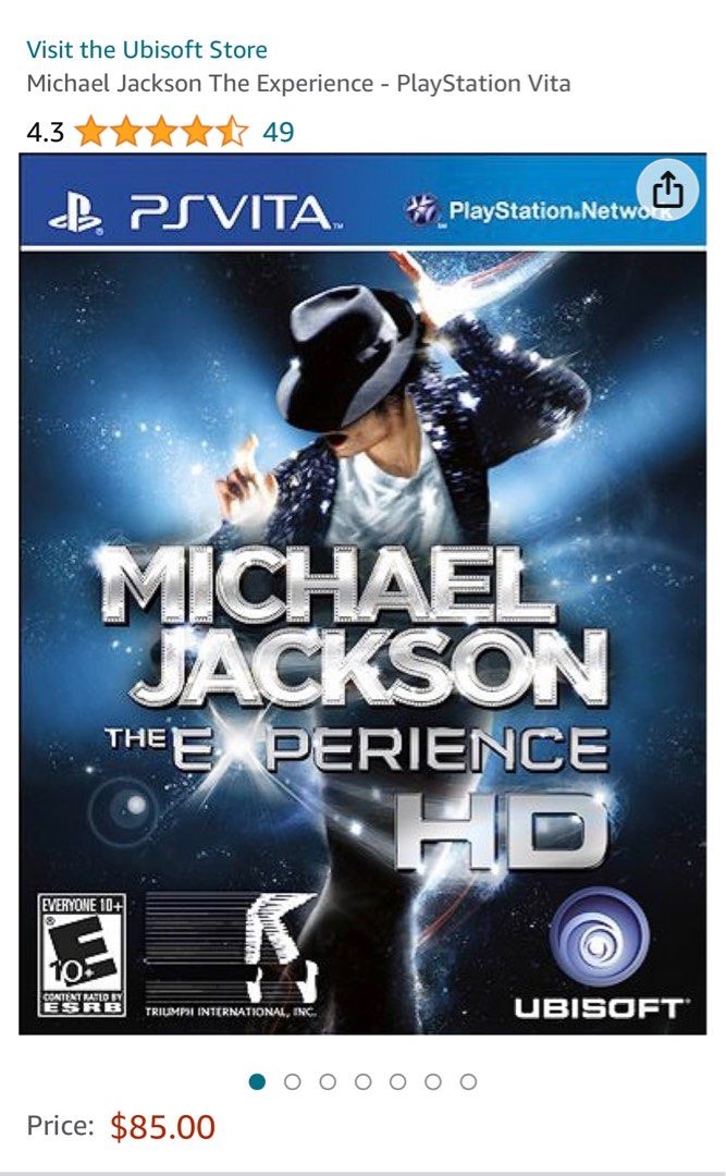 PSVITA game: Michael Jackson (the experience), Video Gaming, Video ...