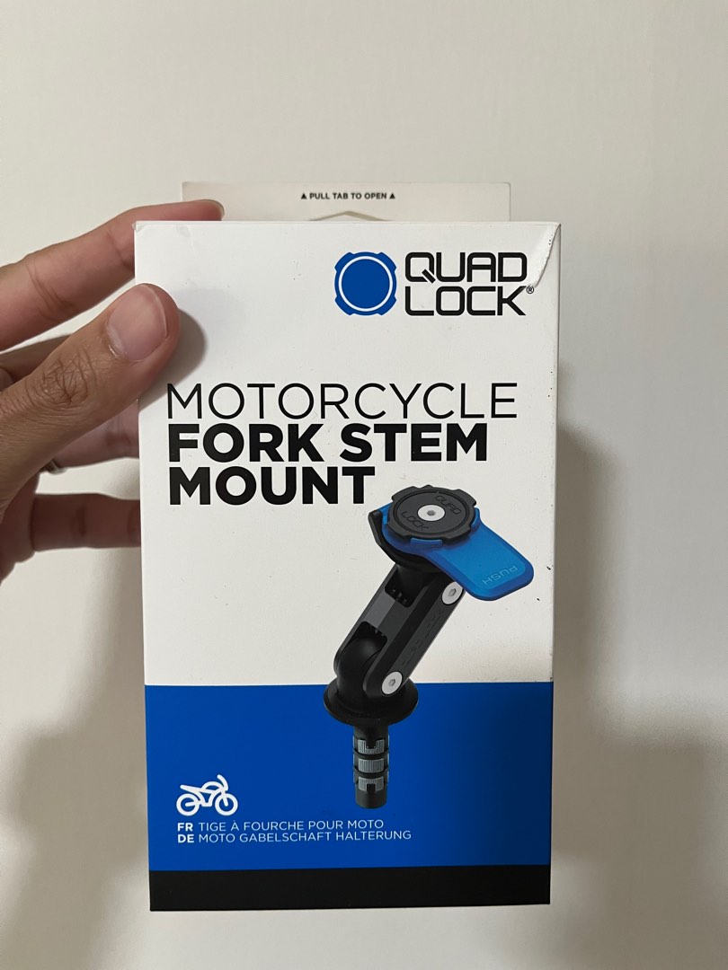 Quad lock fork stem mount, Motorcycles, Motorcycle Accessories on Carousell