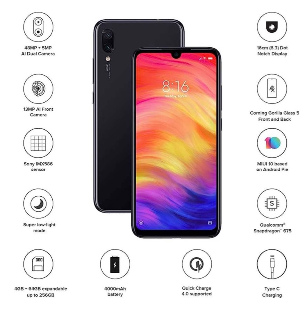 Redmi Note 7 (4GB/128GB), Mobile Phones & Gadgets, Mobile Phones, Android Phones, Xiaomi on ...