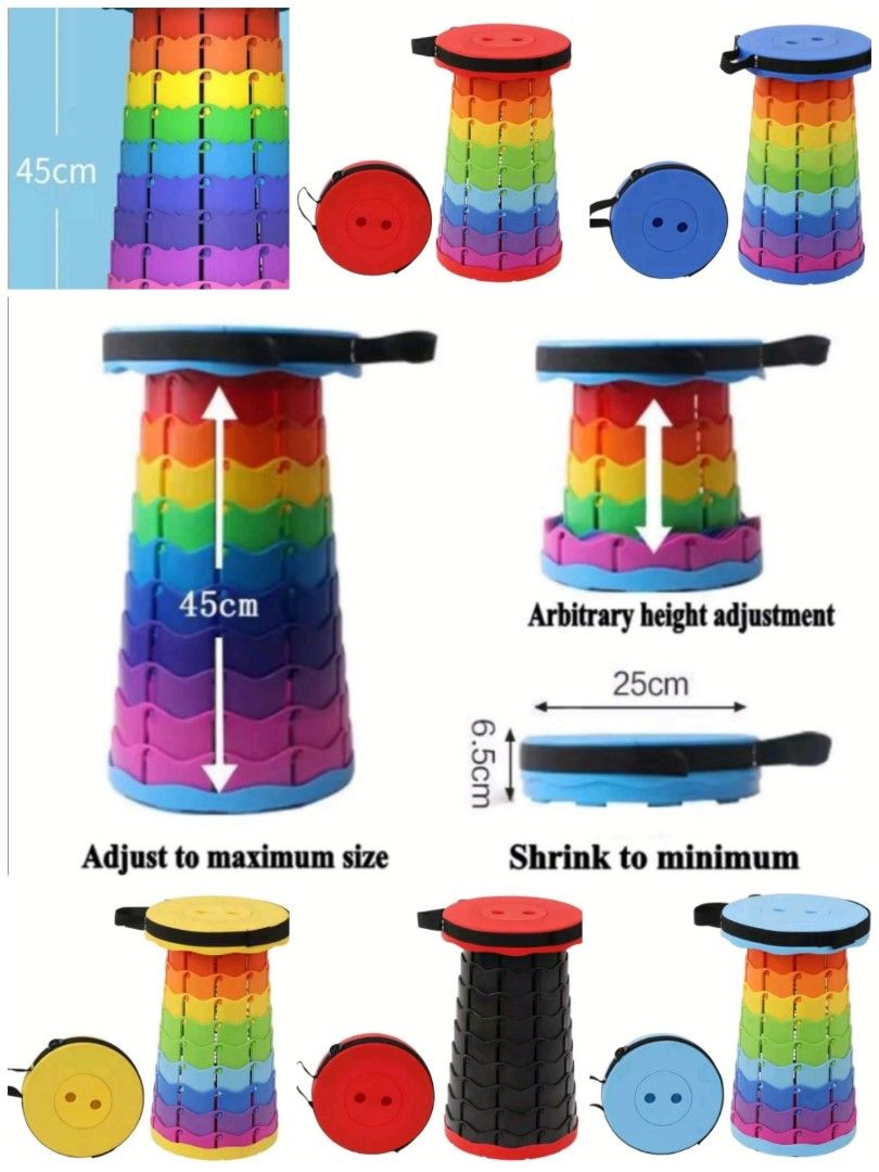 Retractable chair, stool on Carousell