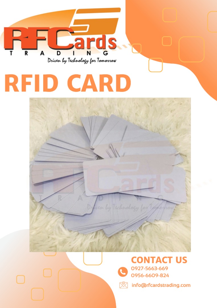 RFID CARD PLAIN WHITE SCHOOL ID TIME ATTENDANCE COMPANY ID, Mobile ...