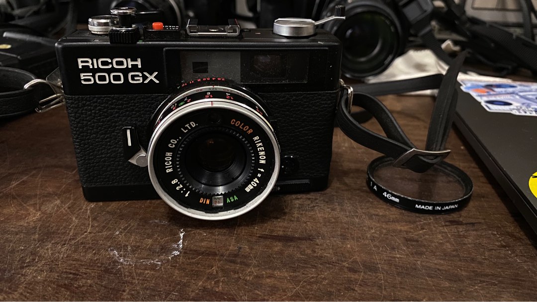 Ricoh 500 GX Rangefinder Film Camera, Photography, Cameras on Carousell
