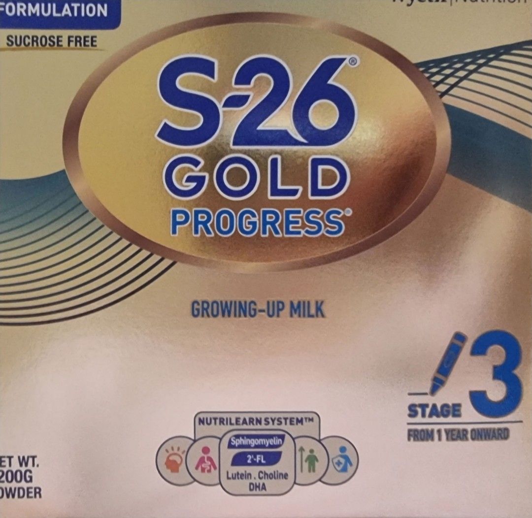 S26 Gold Stage 3 s-26 formula milk powder fm 200g, Babies & Kids ...