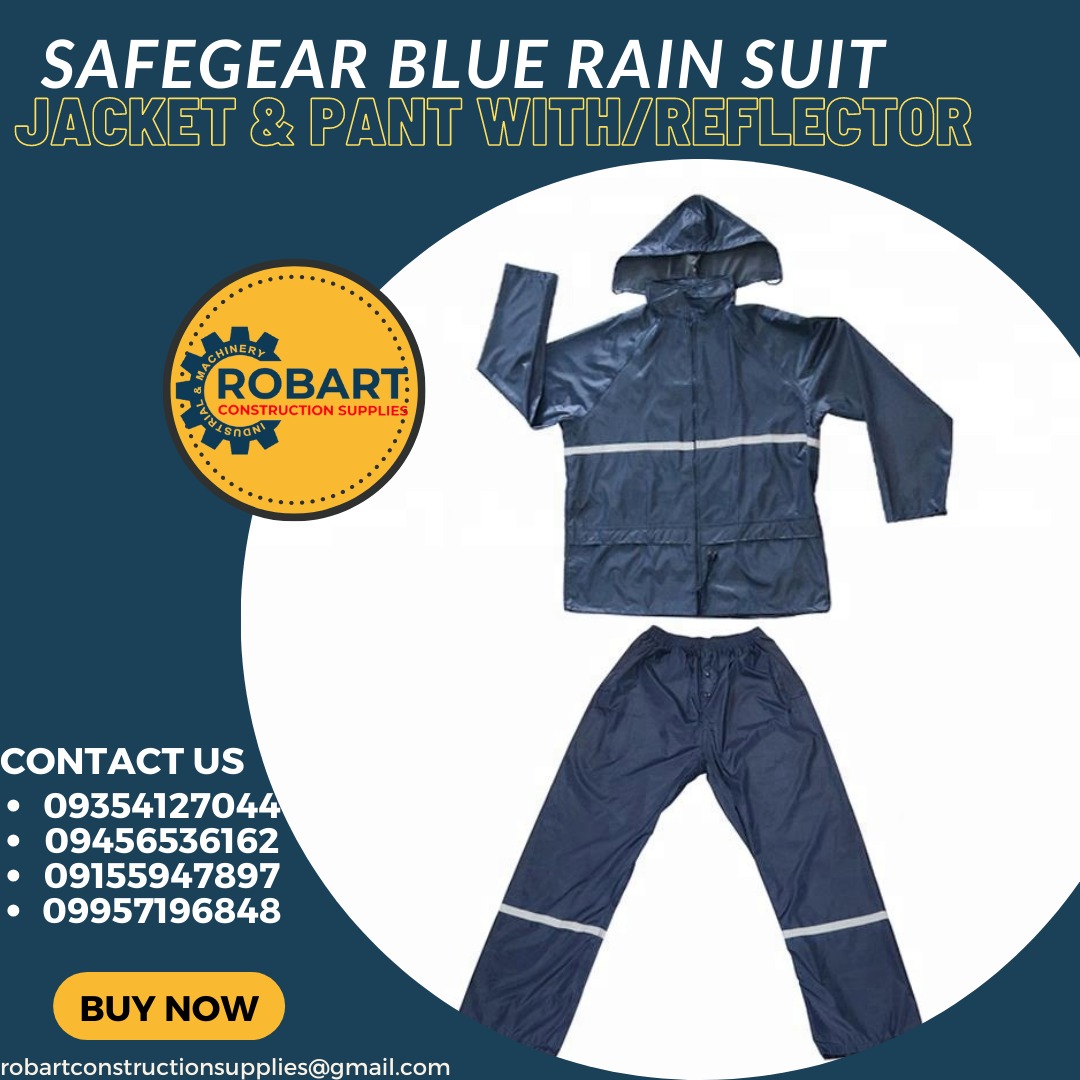 SAFEGEAR BLUE RAINSUIT JACKET & PANT W/REFLECTOR, Commercial ...