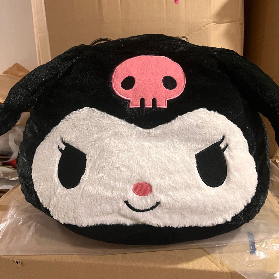 [SALES]Sanrio Japan Authentic Kuromi Skull head Plush Mochi Mascot ...