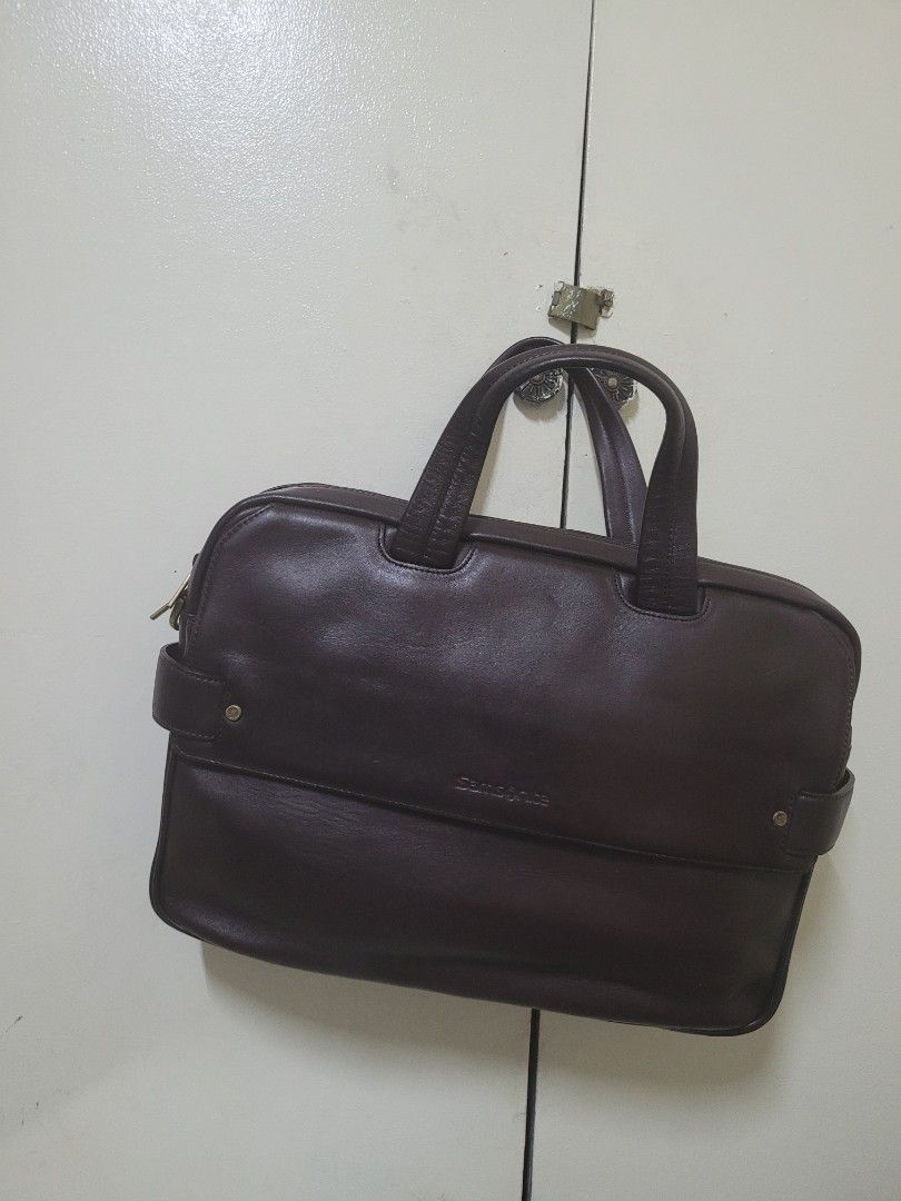 SAMSONITE FULL GRAIN COWHIDE LEATHER BRIEFCASE PORTFOLIO BUSINESS CASE ...