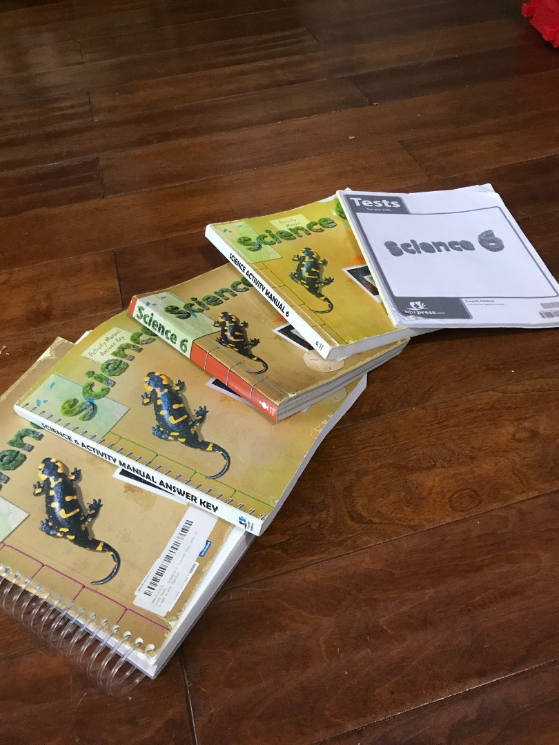 Science 6 Set - Activity Manual, Tests, Answer Keys, Hobbies & Toys ...