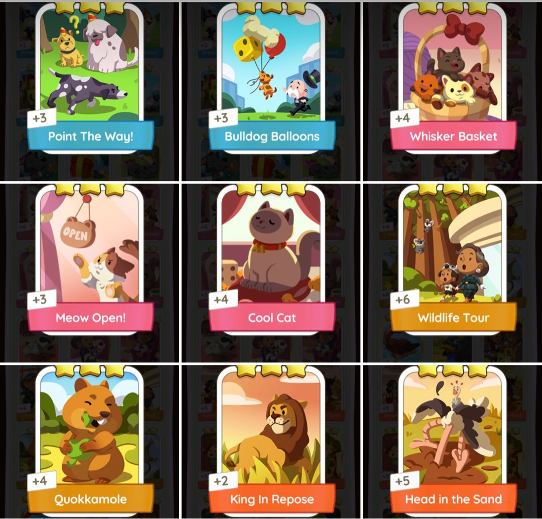 SELLING MONOPOLY GO STICKER 3 STARS POINT THE WAY BULLDOG BALLOONS ...