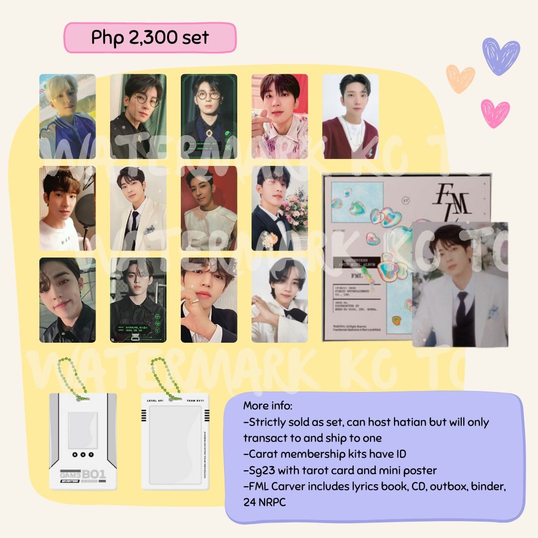 Seventeen Wonwoo photocard set (Scoups, Jeonghan, Dk, Joshua), Hobbies & Toys, Memorabilia ...