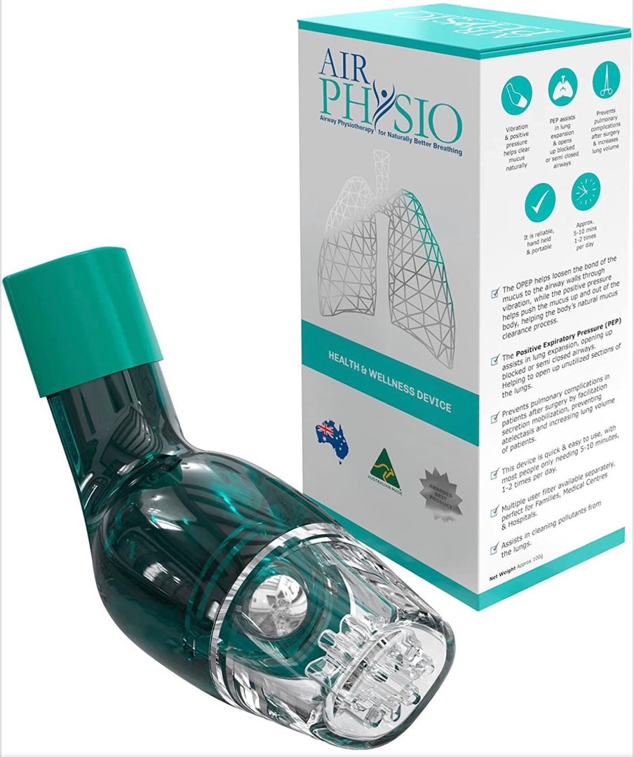 SG AirPhysio Device for Naturally Improved Breathing Lung Capacity and ...