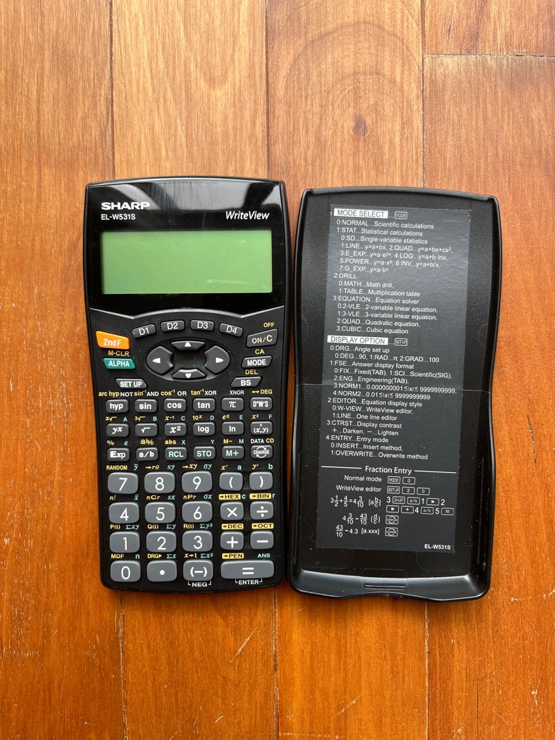 Sharp EL W531S scientific calculator (approved), Hobbies & Toys ...