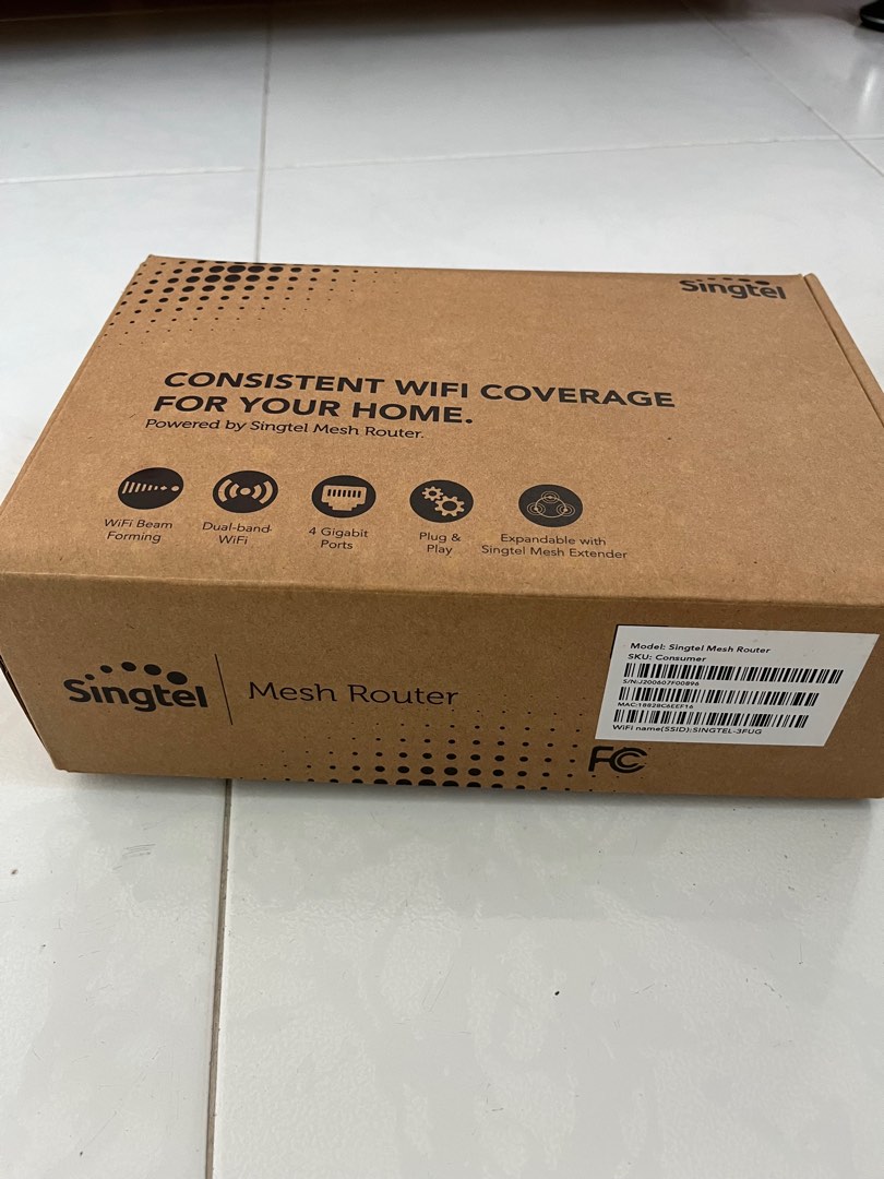 Singtel Mesh Router, Computers & Tech, Parts & Accessories, Networking ...