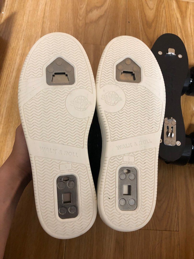 SLADES detachable skate shoes (BLACK) on Carousell