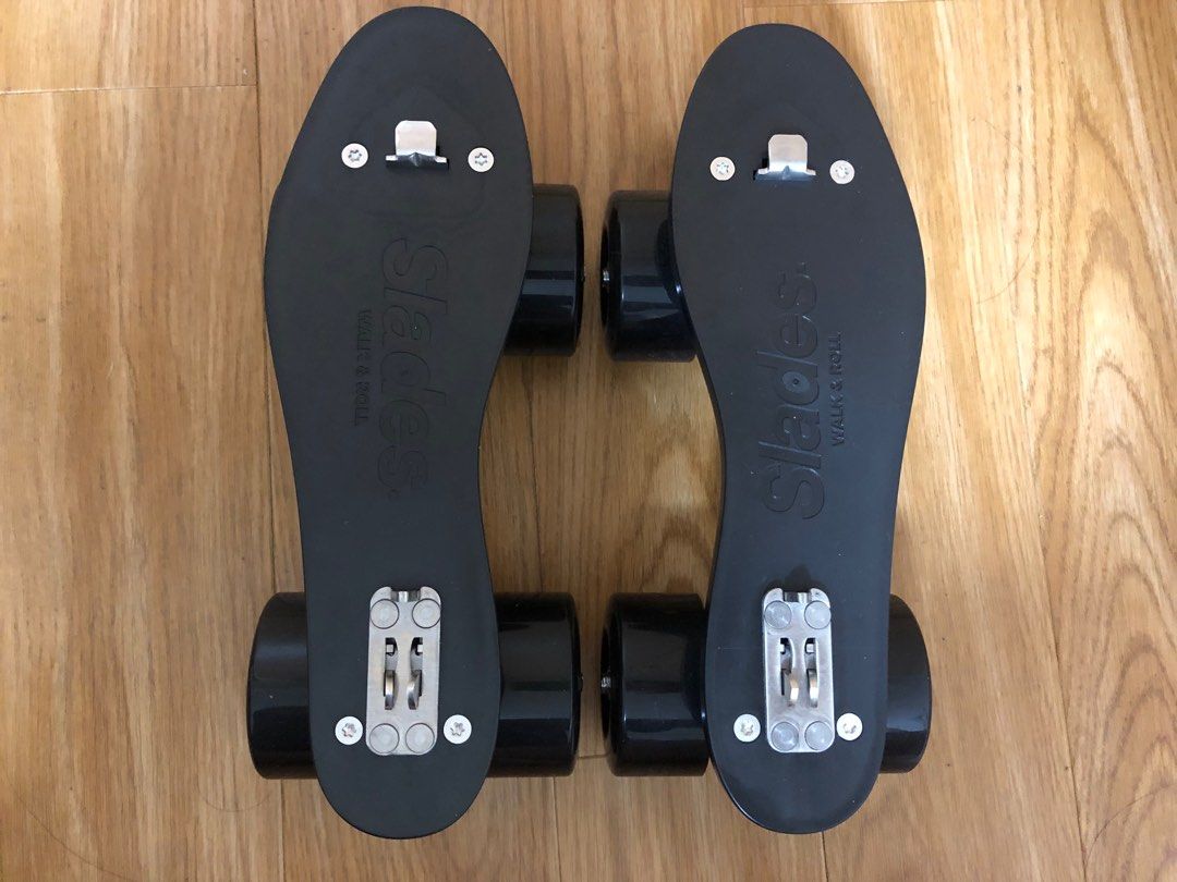 SLADES detachable skate shoes (BLACK) on Carousell