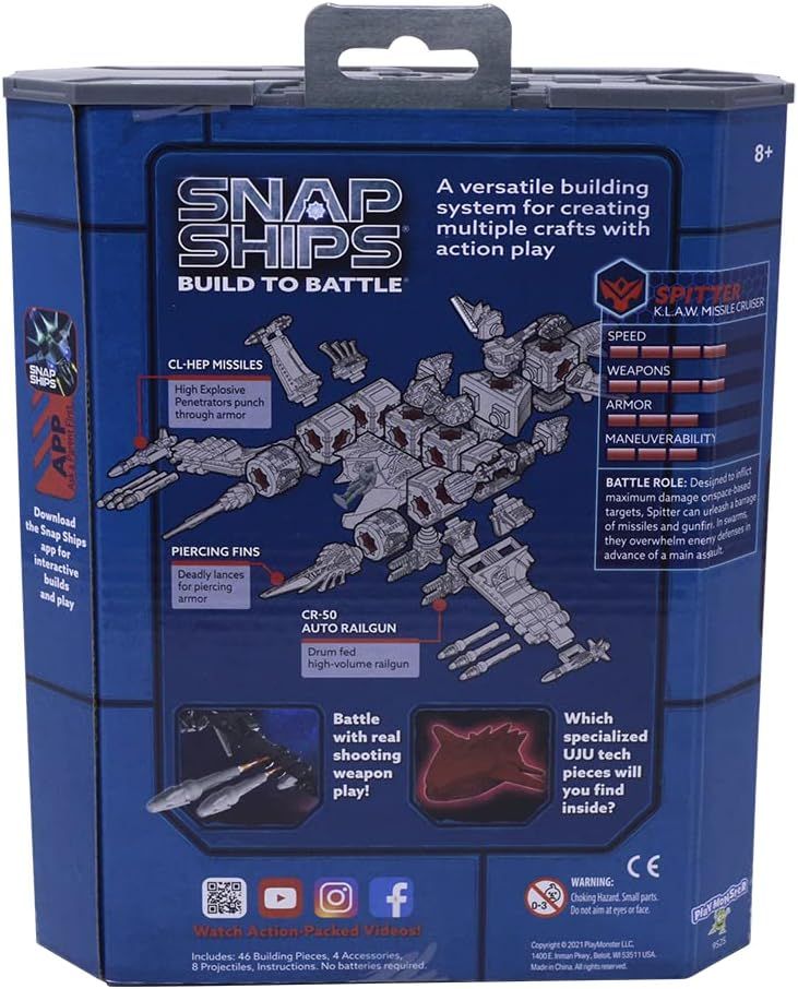 Snap Ships Komplex Spitter K.L.A.W Missile Cruiser -- Build to Battle ...