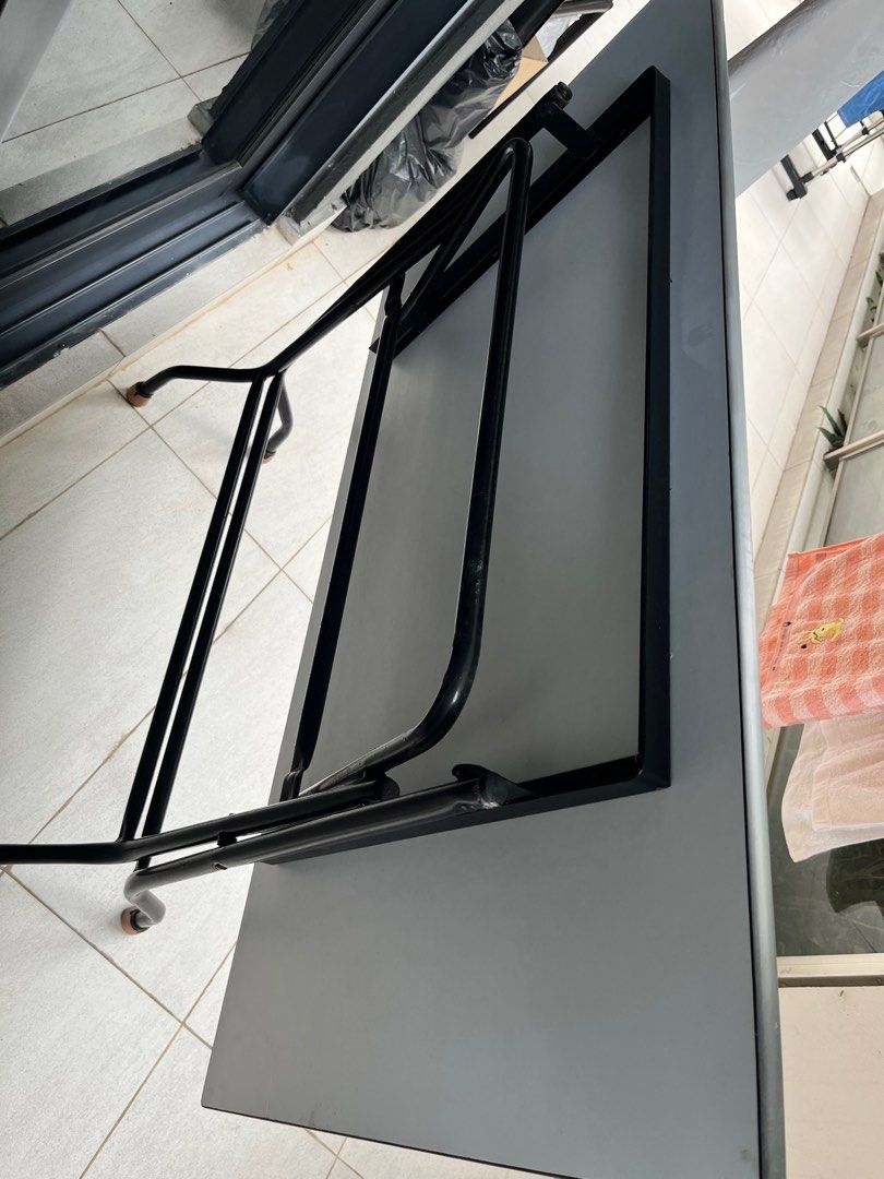 Solid foldable & portable table, Furniture & Home Living, Furniture ...