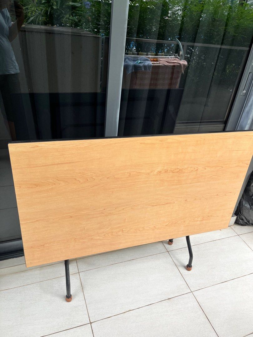 Solid foldable & portable table, Furniture & Home Living, Furniture ...